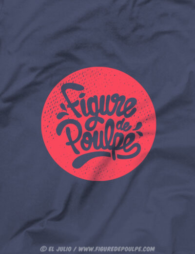 Fatche - Tshirt - Bleu Denim - Figure de Poulpe - Marseille